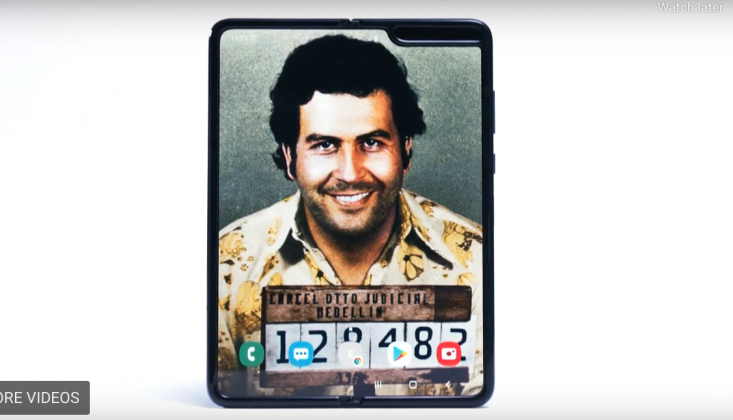 Drug lord Pablo Escobar's brother unveils a Galaxy Fold 2 rip-off to ...