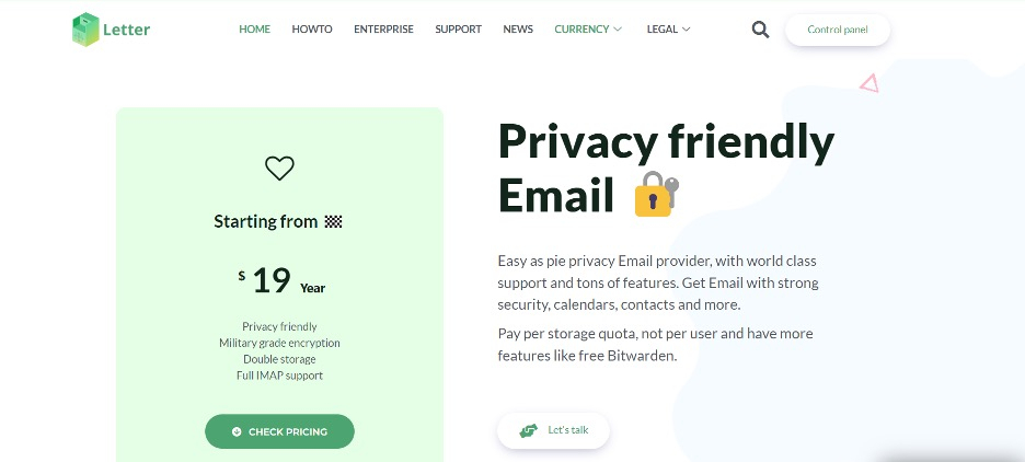 Letter.is : An Email Service Specially Designed with Privacy in Mind!