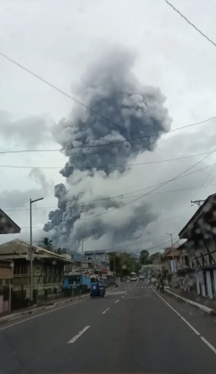 Mount Bulusan Erupts for A Second Time in Philippines; Volcanologists ...