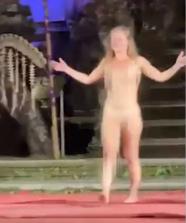 Female German Tourist Arrested After Stripping Naked And Gatecrashing Female German Tourist Arrested After Stripping Naked And Gatecrashing