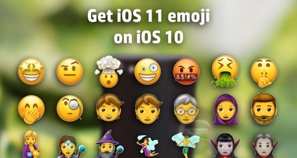 How to get new Unicode iOS 11 emoji on iOS 10