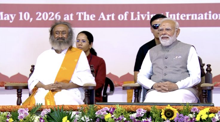 Indian PM Modi Opens Meditation Temple, Launches Social Initia...