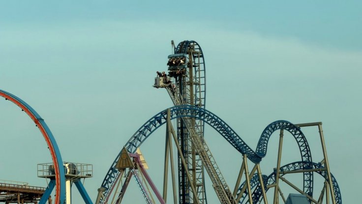 Galveston Roller Coaster Rescue Caught on Video After Iron Shark Riders ...